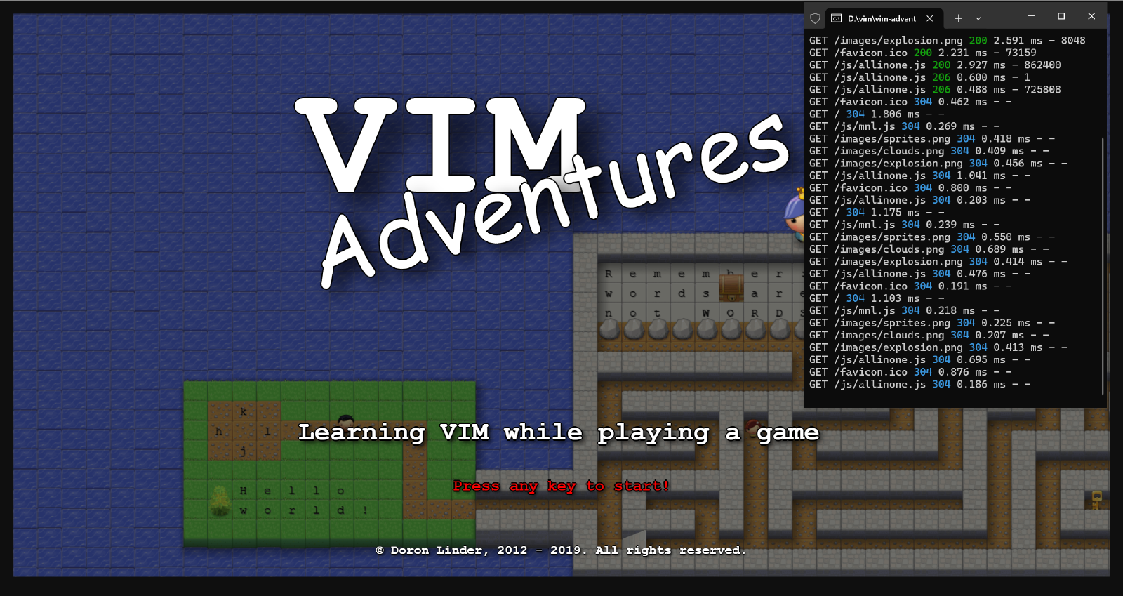 通过vim_adventure学习vim编辑器